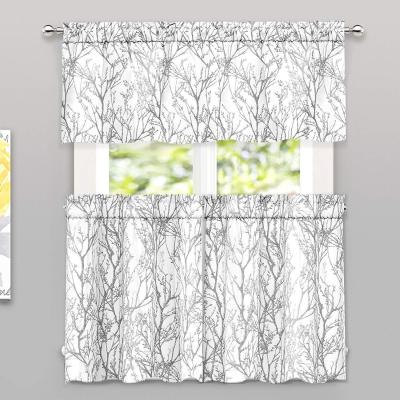 China American style Kitchen curtains 100% polyester colorful wholesale window kitchen curtain for home for sale