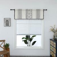 China Print Kitchen Curtain Short curtain with Floral Pattern For coffee shop or home for sale