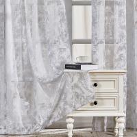 China Factory Color Snowflake Bedroom Window Living Room Sheer Curtains & Drapes for sale