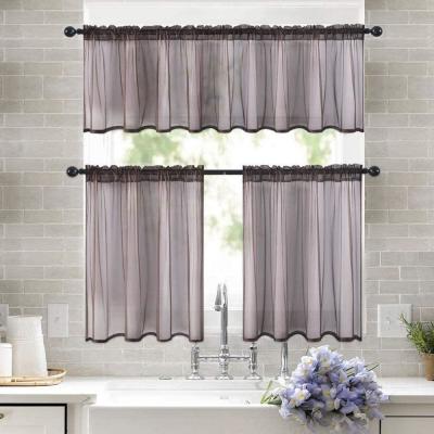 China Hot selling  Small window door heavy printed blackout curtain kitchen bedroom kid room curtain short for sale