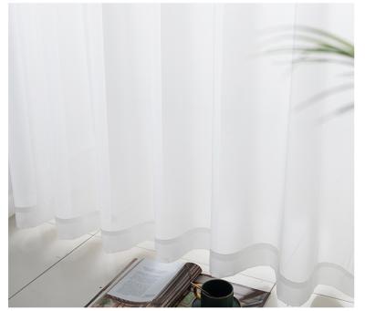China Good sale Chiffon thickened diamond anti scratch gauze transparent gauze curtain gauze curtain for sale