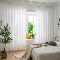 China Good sale Simple modern living room bedroom white transparent window screen for sale