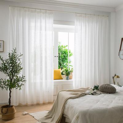 China Good sale Simple modern living room bedroom white transparent window screen for sale