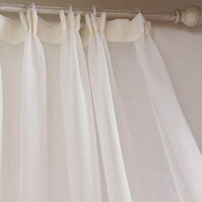 China Good sale Classic cross hessian simple modern white transparent window netting for sale