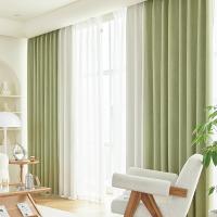 China Good sale Chenille herringbone curtain luxury thickened shading new ins heightened window screen for sale