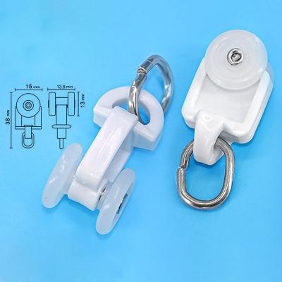 China Good Quality Aluminum Curtain Track Motorized Curtain Track Curtain Wheel for sale