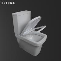 China 610*357*400MM Square Close Coupled Toilet P Trap Water Closet Eco Friendly for sale