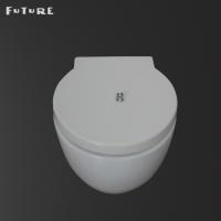 China Smooth Glazed Wall Hung Toilet Wc Round Floating Toilet Bowl Antibacterial for sale