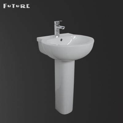 China Anti Corrosion 500mm Basin And Pedestal Hand Wash Basin For UK Market for sale