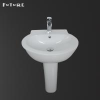 China Anti Corrosion 500mm Basin And Pedestal Hand Wash Basin For UK Market for sale