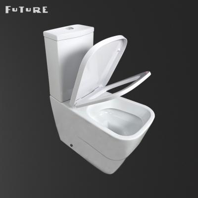 China Two Piece Toilet Close Coupled Bathroom Toilet UK Market for sale