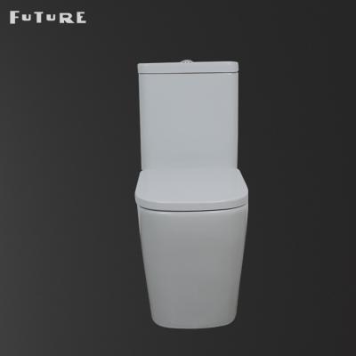 China Soft Close Seat Cover Close Coupled Bathroom Toilet Dual Flush Buttons for sale