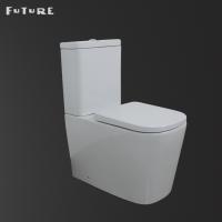 China Soft Close Seat Cover Close Coupled Bathroom Toilet Dual Flush Buttons for sale