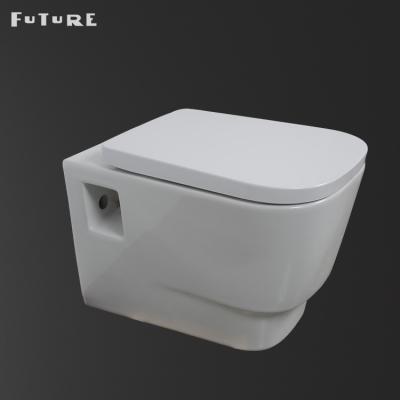 China Compact 350mm Wide Residential Wall Mount Toilet Hotel WC Gravity Flushing for sale