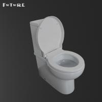 China Gravity Flushing Close Coupled Cloakroom Toilet Square Wc 610*357*400MM for sale