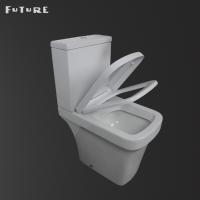 China Soft Close Seat Cover P Trap Square 18 Inch Tall Toilet White for sale