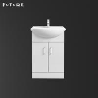 China Single Tap Ceramic Bathroom Cabinet Basin Easy To Clean Anticorrosive for sale