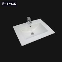 China Square Bathroom Cabinet Sink Vanity Wash Basin Standard Sinkhole for sale