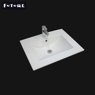 China Square Bathroom Cabinet Sink Vanity Wash Basin Standard Sinkhole for sale