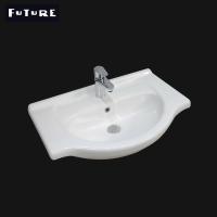China Wear Resistance Bathroom Cabinet Basin One Tap Pedestal Sinks Type for sale