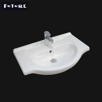 China Wear Resistance Bathroom Cabinet Basin One Tap Pedestal Sinks Type for sale