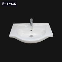 China Wear Resistance Bathroom Cabinet Basin One Tap Pedestal Sinks Type for sale