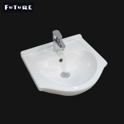 China 450mm Single Hole Ceramic Hand Wash Basin Bathroom Vanity Basin for sale