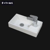 China Stone Resin Ceramic Bathroom Cabinet Basin Easy To Clean Anticorrosive for sale