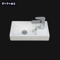 China Stone Resin Ceramic Bathroom Cabinet Basin Easy To Clean Anticorrosive for sale