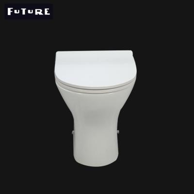 China Comfort Height Rimless Back To Wall Toilet UPC Certificated Gravity Flushing for sale