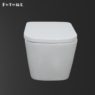 China High Density Smart Commode Back To Wall Washdown Toilet Smooth Glazed for sale