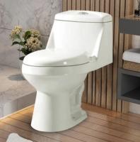 China Smooth Glazed Siphonic One Piece Toilet Siphonic Flushing Toilet Ceramic Sanitary Ware for sale