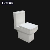 China 357mm Wide Short Projection Btw Toilet Square Small Close Coupled Wc 3L  6L for sale
