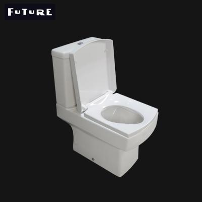 China 357mm Wide Short Projection Btw Toilet Square Small Close Coupled Wc 3L  6L for sale