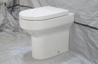 China Efficient Flushing Rimless Comfort Height Back To Wall Toilet 365mm Width for sale