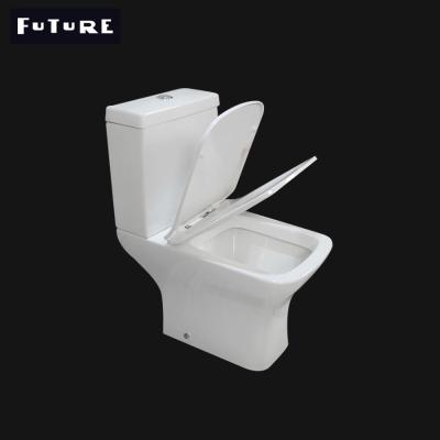 China P Trap Low Projection Toilet 600mm Short  Close Coupled Toilet Floor Mounted for sale