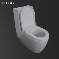 China 420mm Seat Close Coupled Bathroom Toilet Pan Rimless P Trap Water Closet for sale