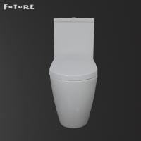 China 420mm Seat Close Coupled Bathroom Toilet Pan Rimless P Trap Water Closet for sale