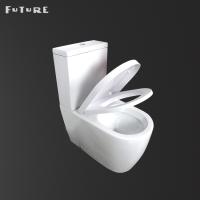 China 420mm Seat Close Coupled Bathroom Toilet Pan Rimless P Trap Water Closet for sale