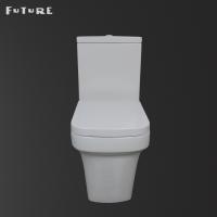 China Washdown Flushing Close Coupled Bathroom Toilet Elongated Bowl For Apartment for sale