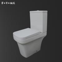 China Washdown Flushing Close Coupled Bathroom Toilet Elongated Bowl For Apartment for sale