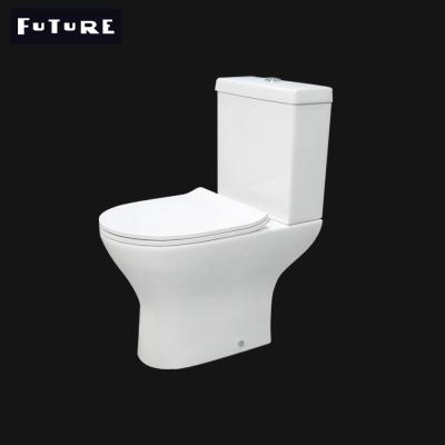 China Gravity Flushing Small Projection Toilet 600mm Compact Close Coupled Toilet for sale