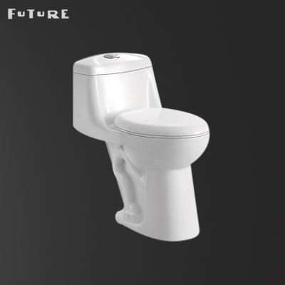 China Future Bathroom S Trap Siphonic One Piece Toilet European Style Antibacterial for sale