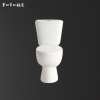 China Anti Fouling Glaze Comfort Height Elongated Toilet H480mm Seat Dual Flush Buttons for sale