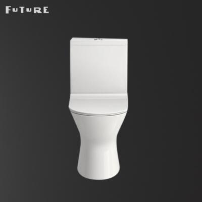 China Silent Close Coupled Bathroom Toilet Fully Shrouded Wc 630*350*830mm for sale