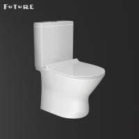 China Silent Close Coupled Bathroom Toilet Fully Shrouded Wc 630*350*830mm for sale