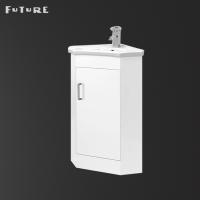 China Anti Overflow Bathroom Cabinet Basin Corner Sink Vanity Unit Single Tap for sale