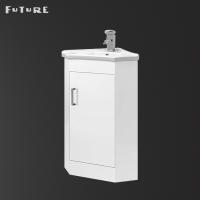 China Anti Overflow Bathroom Cabinet Basin Corner Sink Vanity Unit Single Tap for sale