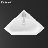 China Anti Overflow Bathroom Cabinet Basin Corner Sink Vanity Unit Single Tap for sale