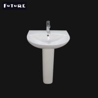 China American Standard Bathroom Pedestal Basin 400mm Wear Resistance for sale